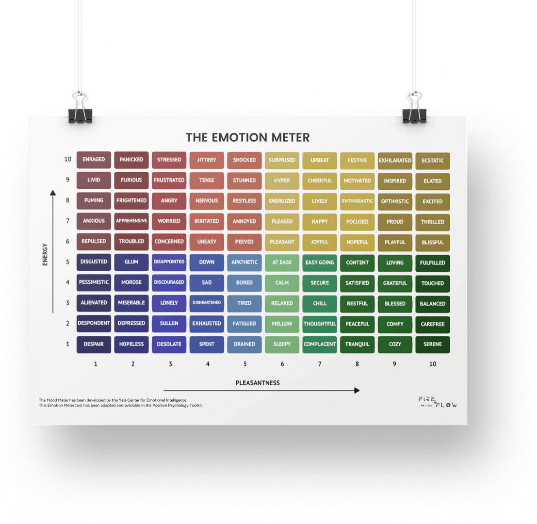 Emotion Meter Chart | Fire and Flow Academy